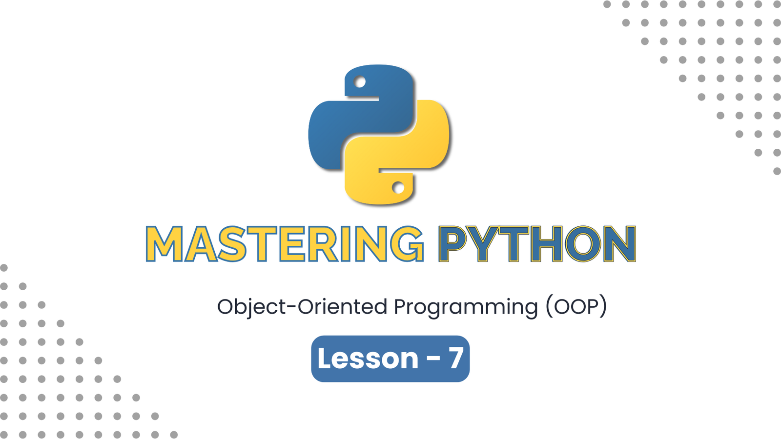 Object-Oriented Programming (OOP) - HQL EduTech